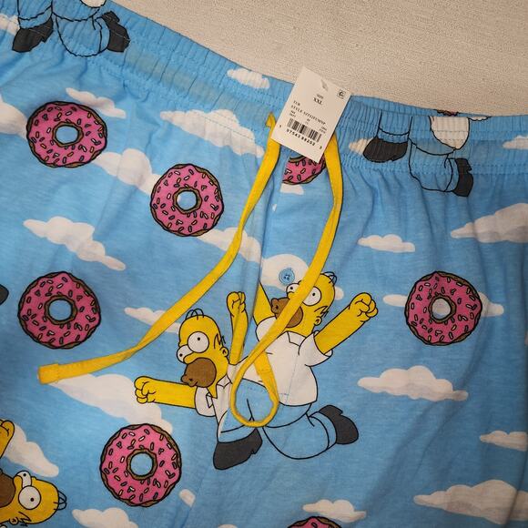 Simpsons | Other | Homer Simpsons And Donut Pajama Pants Mens Xxl 46 ...
